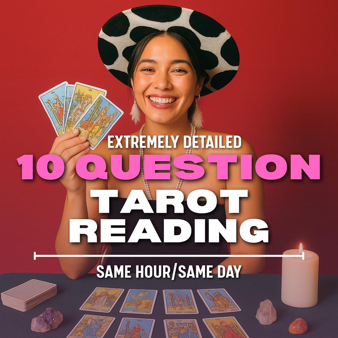 Same Hour 10 Question Tarot Reading - Psychic Guidance, Fortune Teller ...