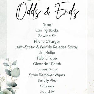 Bridal SOS Kit – Wedding Day Emergency Essentials With Personalized ...