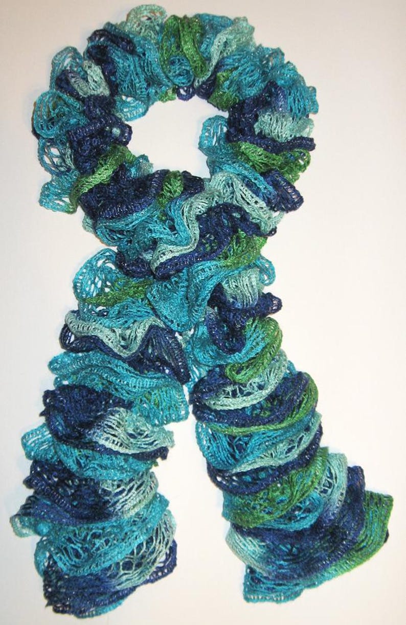 Ruffle Scarf Knitted Red Heart Sashay Boogie,waltz,tutu,shaffle,sparkle ...