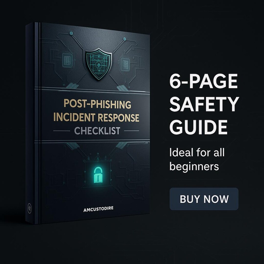 Phishing Incident Response Checklist: Cybersecurity Guide (PDF Digital ...