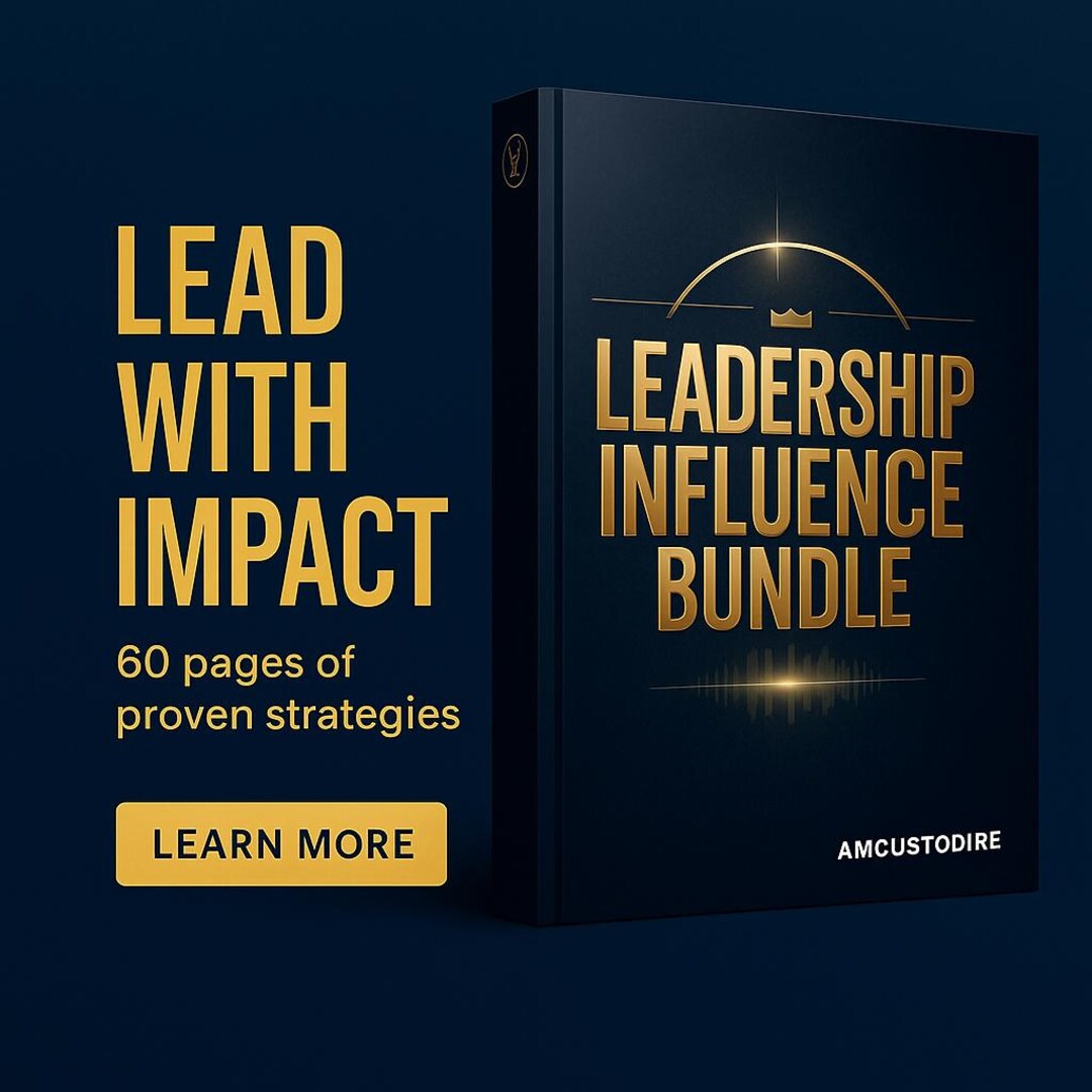 Leadership Influence Bundle | Development Workbook, Team Management ...
