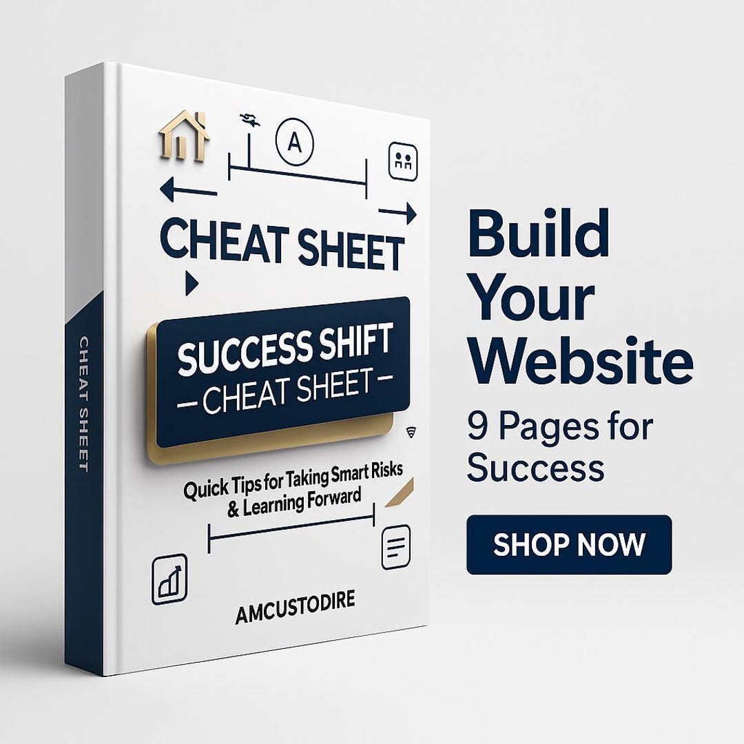 Success Shift Cheat Sheet: Smart Risk Taking, Personal Growth (PDF) - Etsy