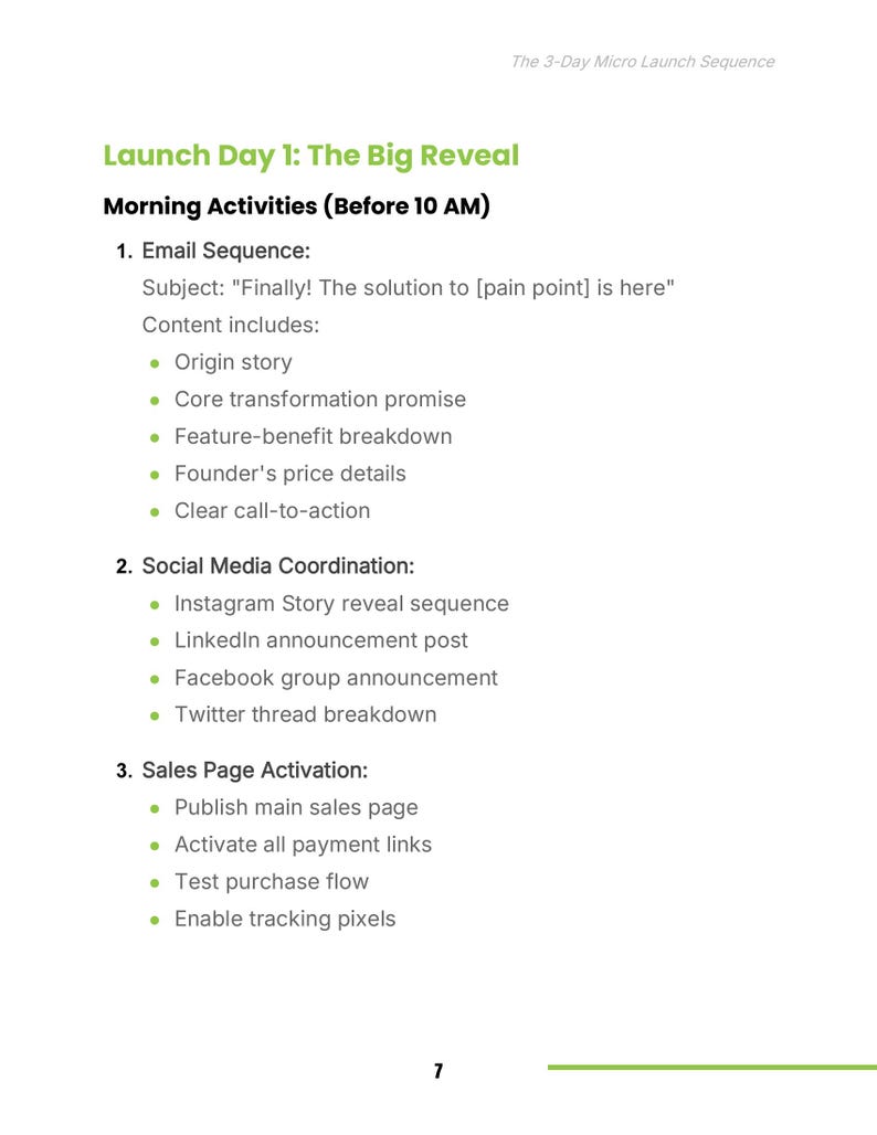 The 3-day Micro Launch Sequence Guide Product Launch System (digital Download) - Etsy