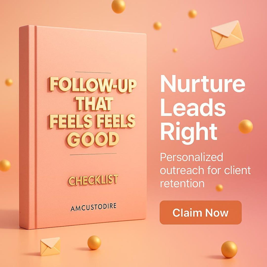 Follow-up That Feels Good Checklist Client Relationship Guide (digital ...