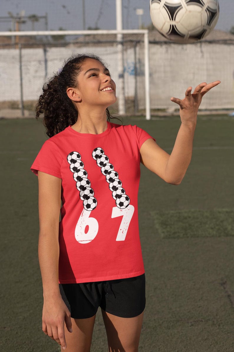 Funny Soccer Lover Shirt, 6 7 Meme Gift, Gen Alpha Slang - Etsy