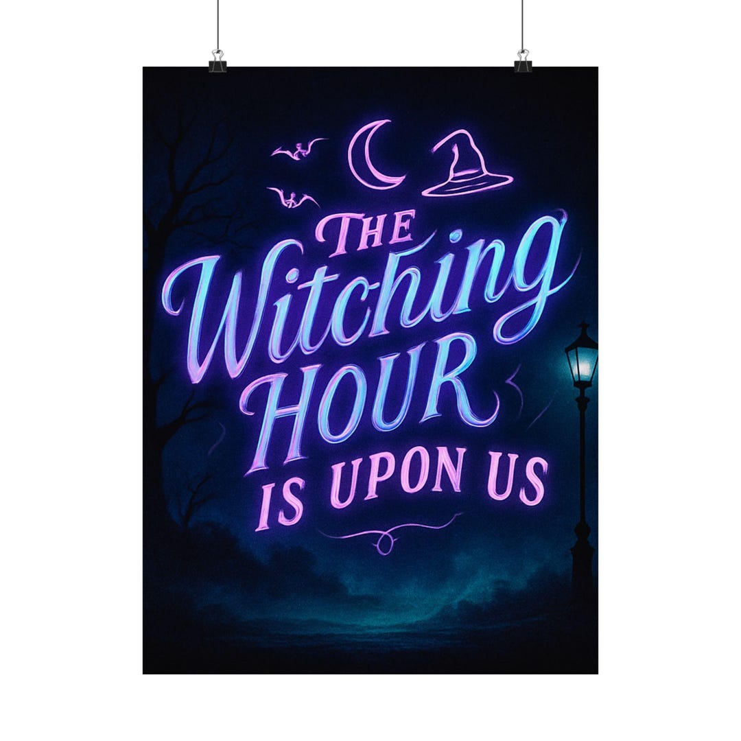Witching Hour Art Print: Spooky Halloween Home Decor - Etsy