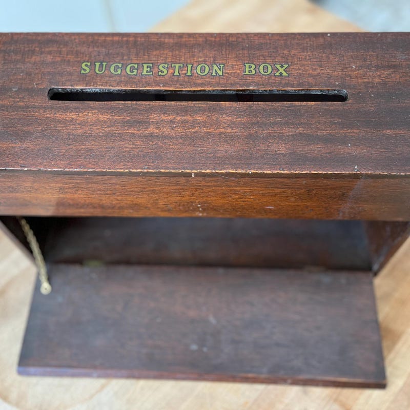Wood Suggestion Box - Etsy