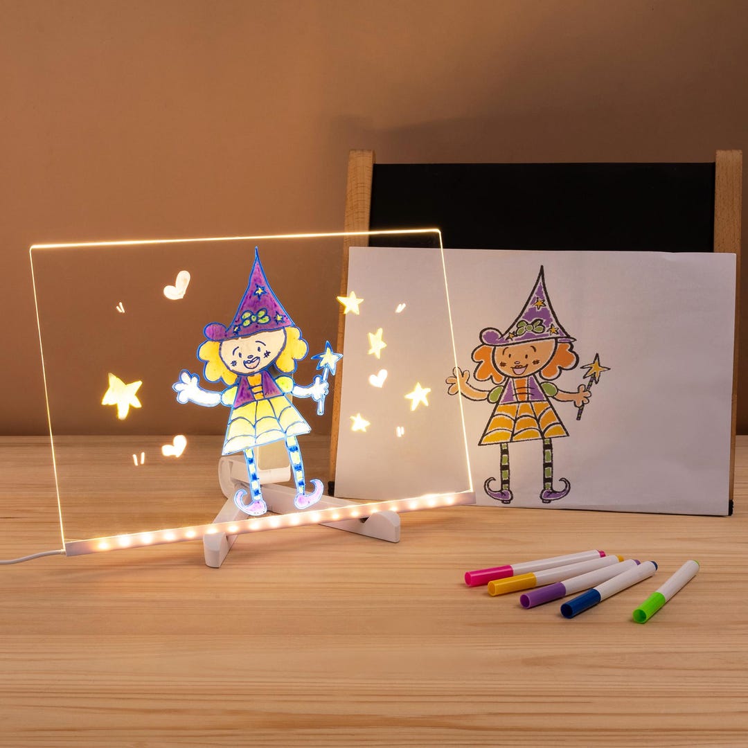 Customized LED Light DIY Drawing Board, Children's Drawing Lamp ...