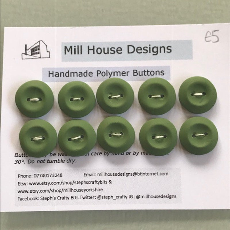 Polymer Clay Buttons - Etsy