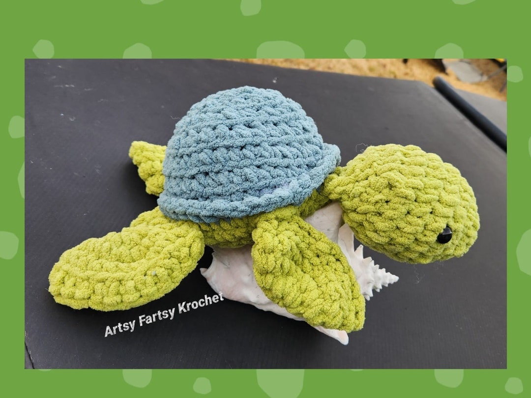 Crush, the Giant Sea Turtle, Needs a Home. 13 1/2 Long. Made From ...