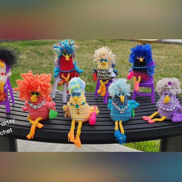 Crochet Glam Chick Pattern - Etsy