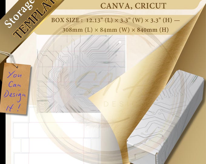 Downloadable Box Template, Instant Download, Cricut Box Template ...