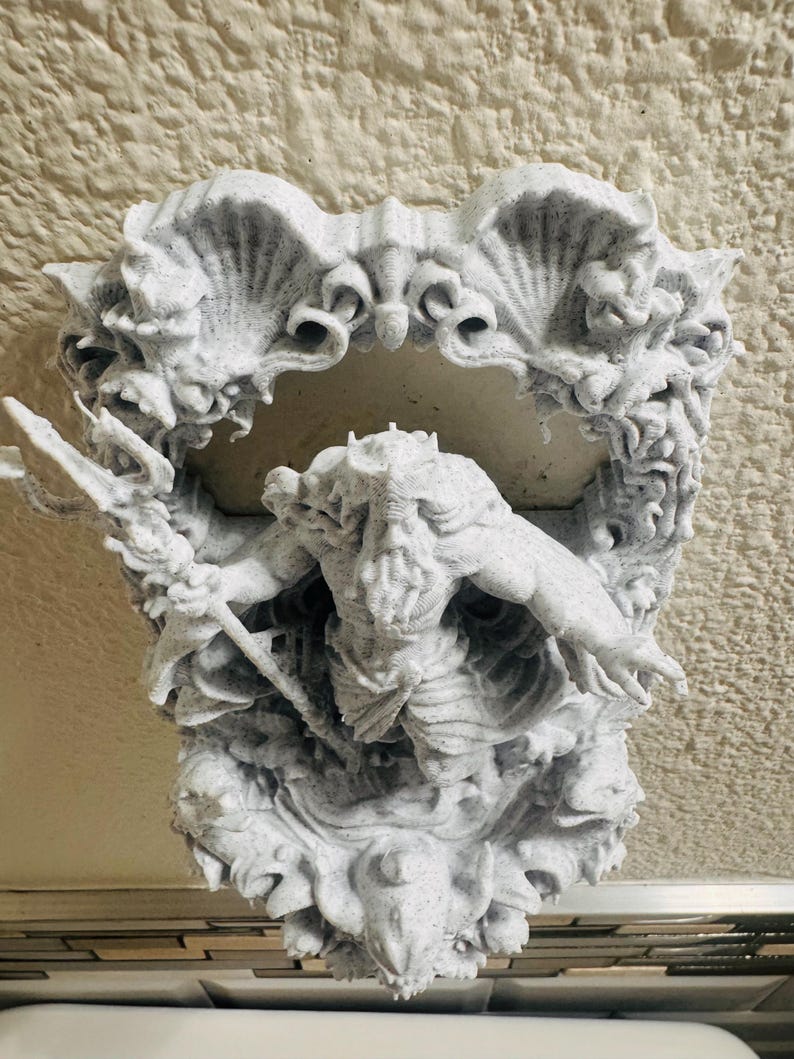 Poseidon Wall Plaque Greek God Mythology Wall Decor Ocean Sea Deity ...