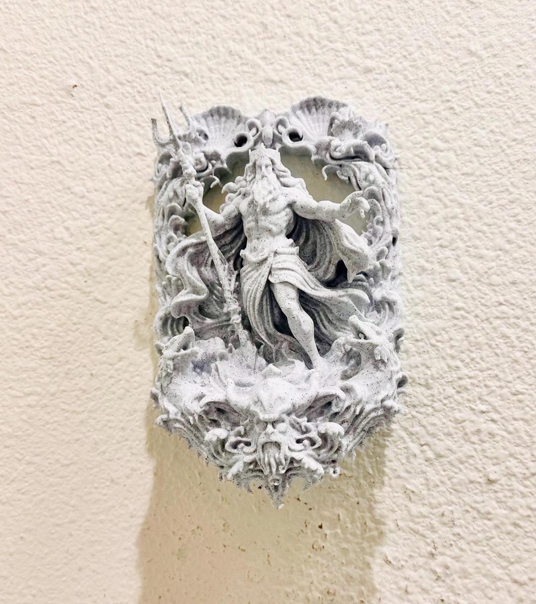 Poseidon Wall Plaque Greek God Mythology Wall Decor Ocean Sea Deity ...