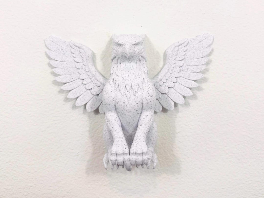 Griffin Wall Mounted Sculpture | Winged Mythical Creature Decor ...