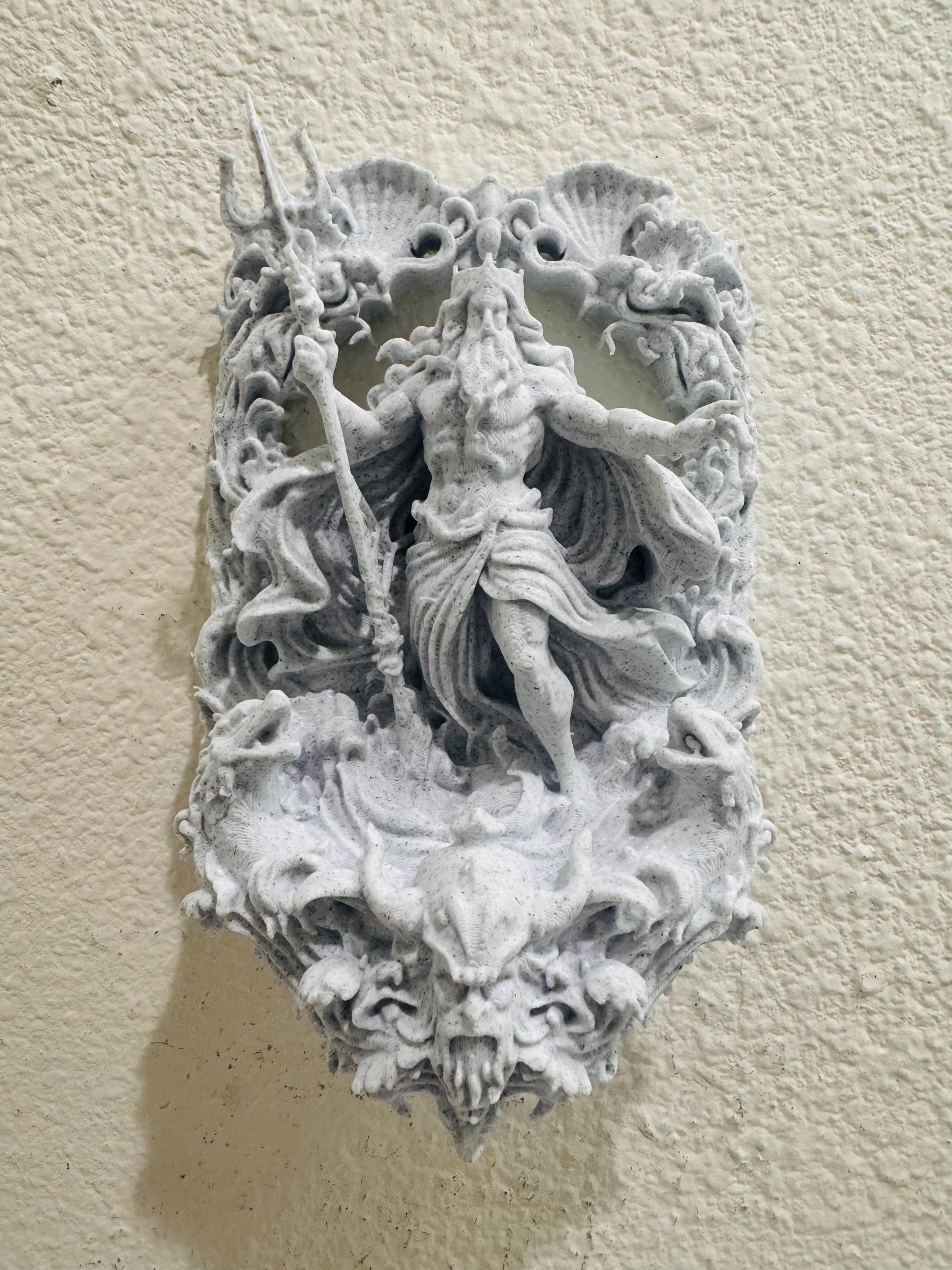 Poseidon Wall Plaque Greek God Mythology Wall Decor Ocean Sea Deity ...