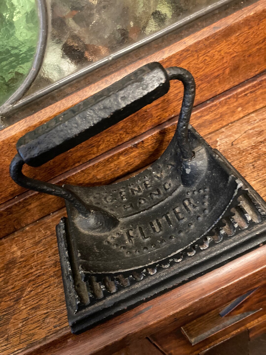Victorian Geneva Fluting Iron Dated 1871 - Etsy