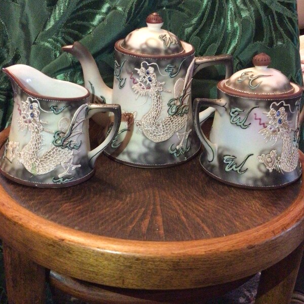 Oriental Tea Set - Etsy
