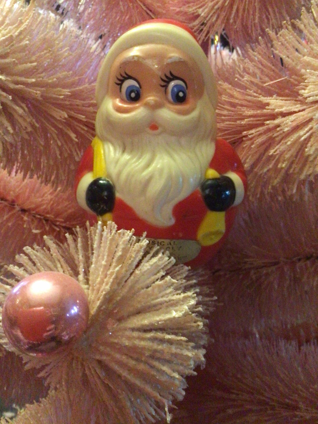 Roll Poly Bell Santa Claus 4.5 Inch - Etsy