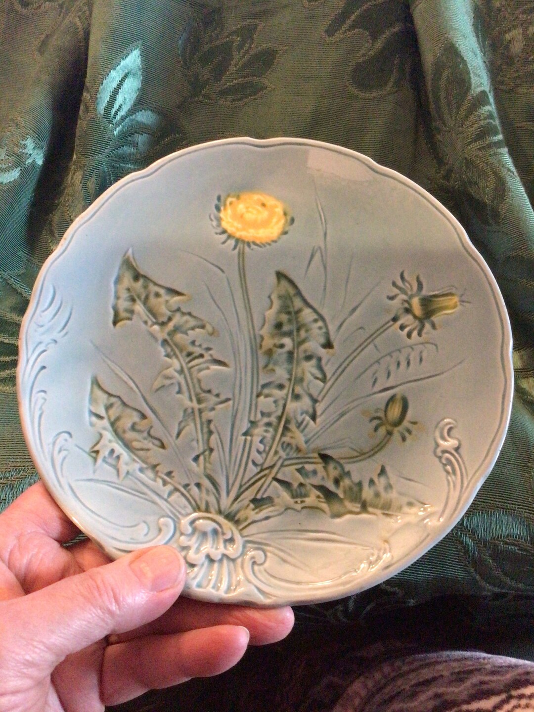 Antique Dandelion Plate 7.5 Germany - Etsy