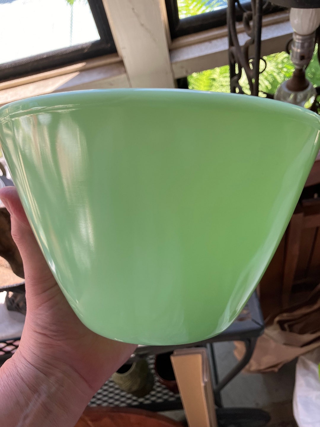 Fire King Jadite Splash Proof Bowl - Etsy