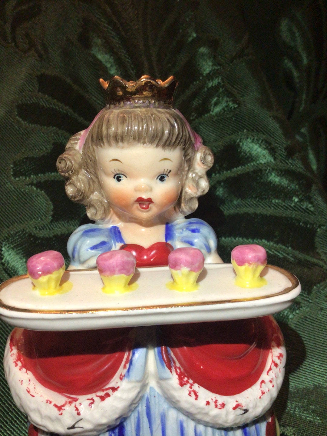 Valentine Queen Of Hearts Napco 1956 Flawless Not A Planter Etsy