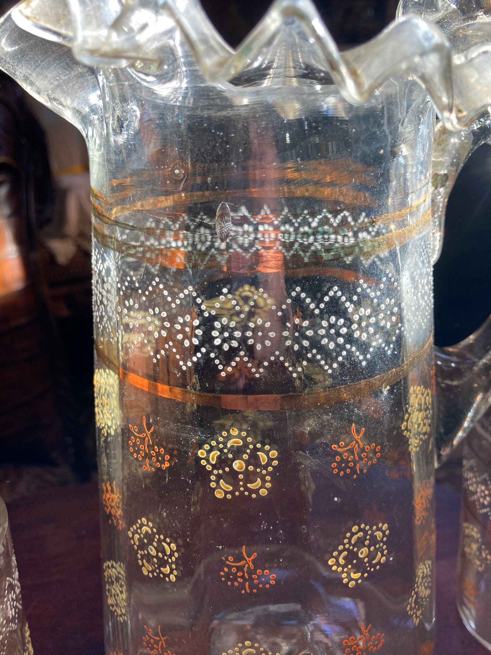 Victorian Hand Blown Lemonade Set 5 Pcs - Etsy