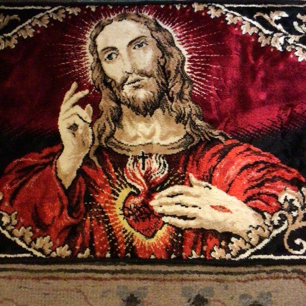 Large Sacred Heart Wall Art - Etsy