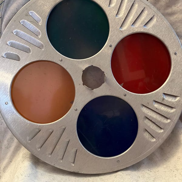 Vintage Silver Christmas Tree With Color Wheel - Etsy