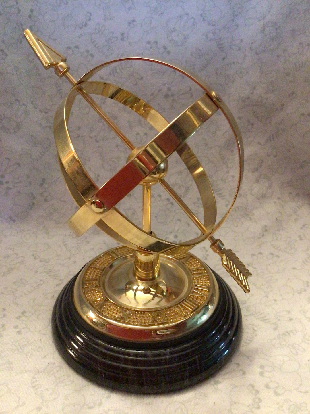 Brass Tabletop Astrolabe Sundial Globe 7 Inch - Etsy