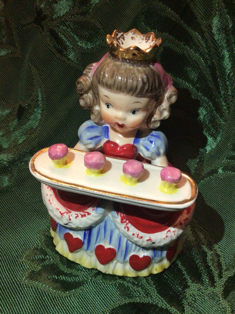 Valentine Queen Of Hearts Napco 1956 Flawless Not A Planter Etsy
