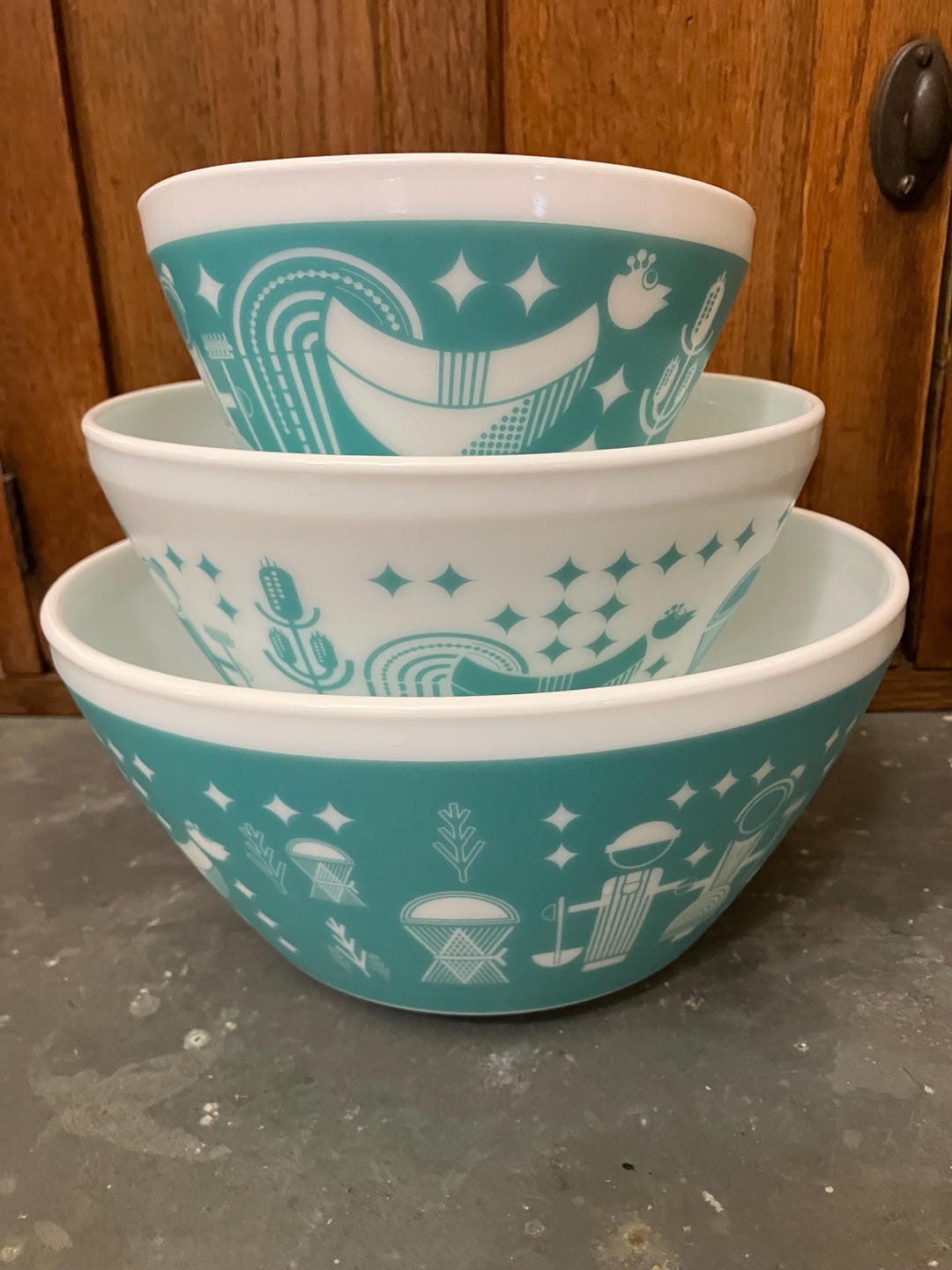 Pyrex Bowl Set Rise & Shine - Etsy