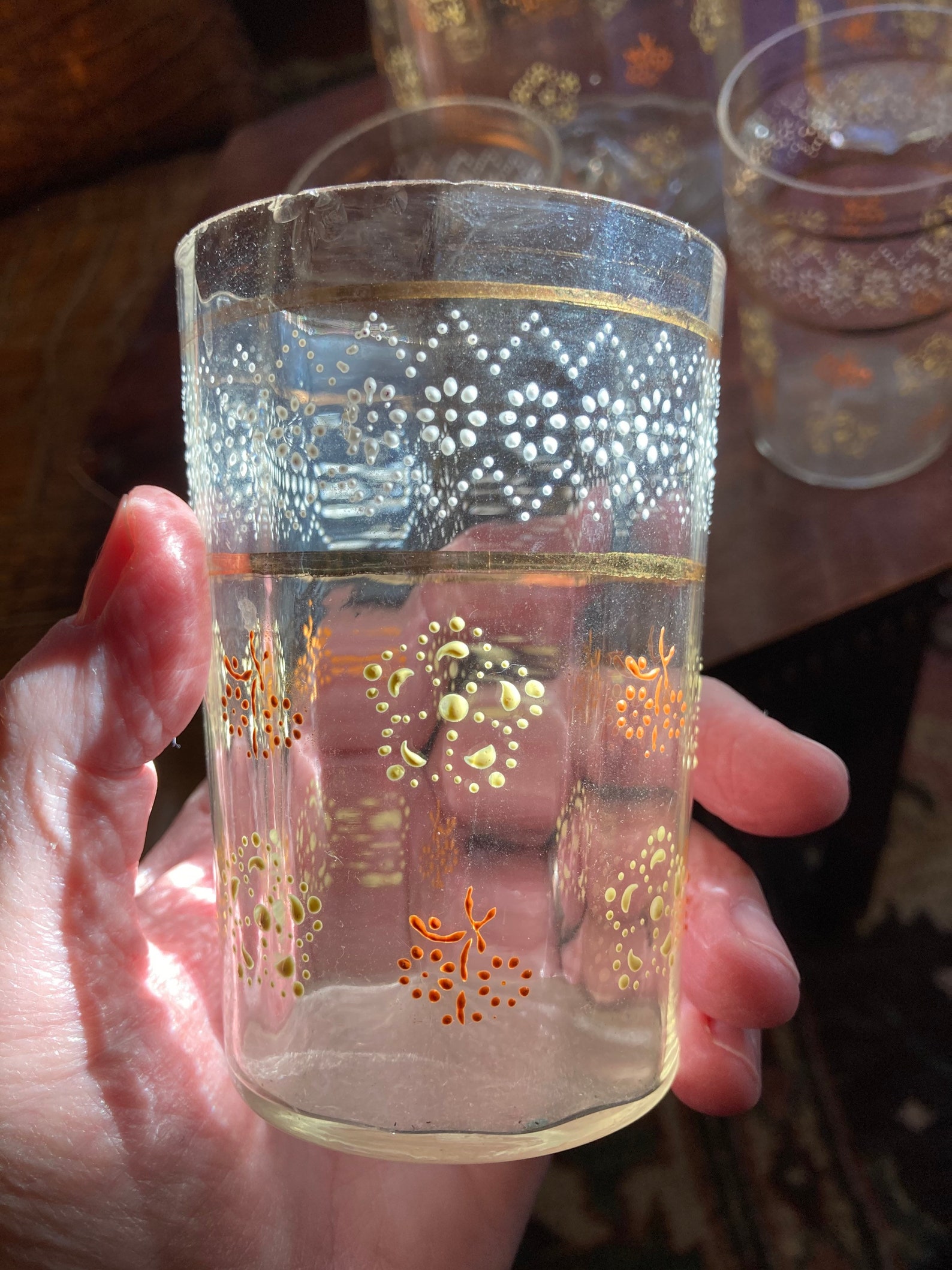 Victorian Hand Blown Lemonade Set 5 Pcs - Etsy