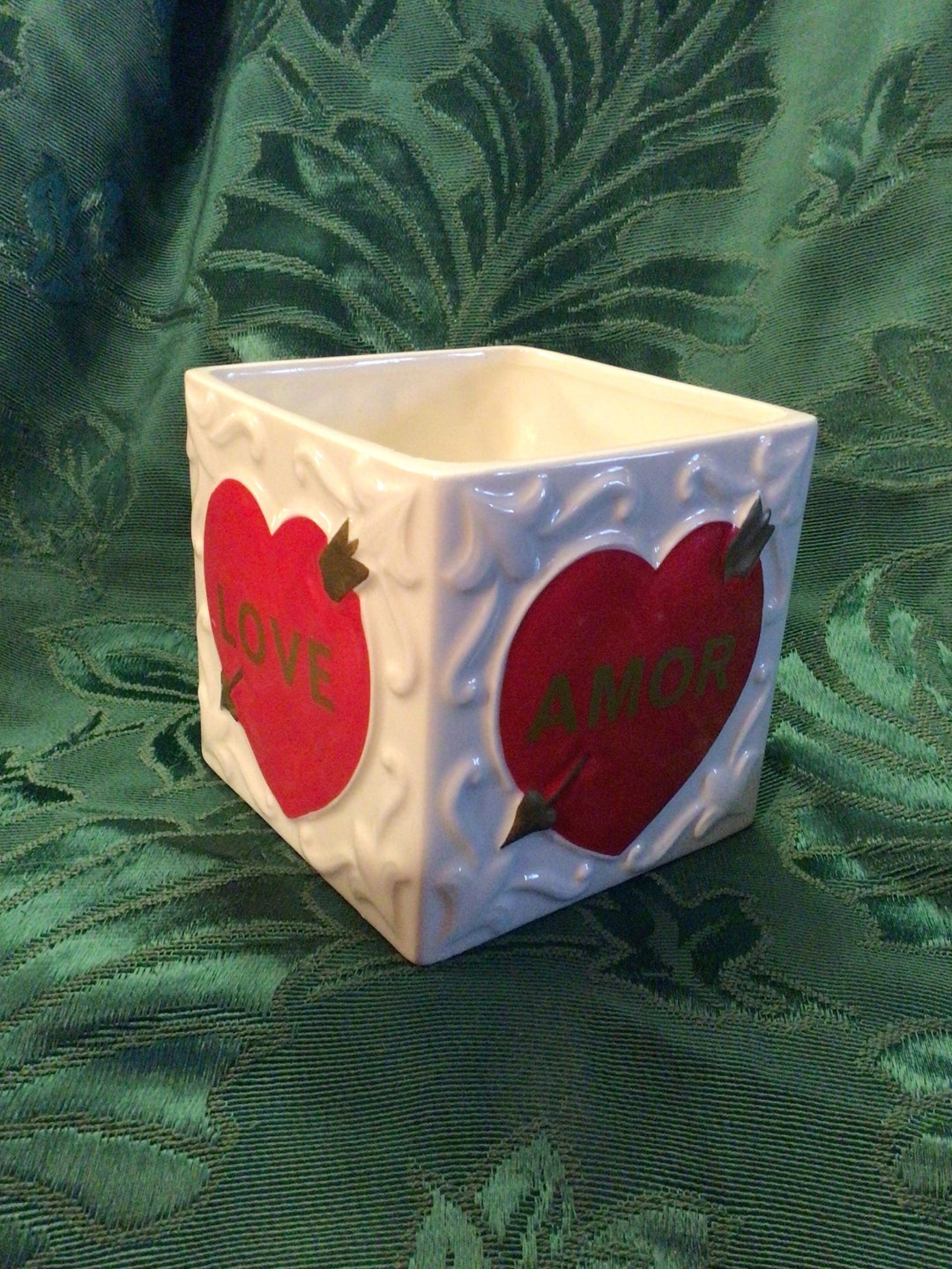 Valentine Planter by Fine A Quality Midcentury Japan - Etsy