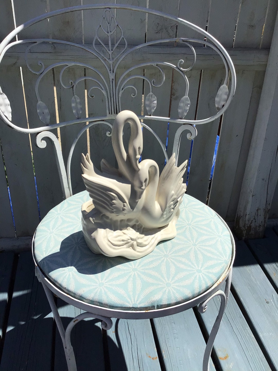 Hull USA Double Swan Planter Great Condition ! - Etsy