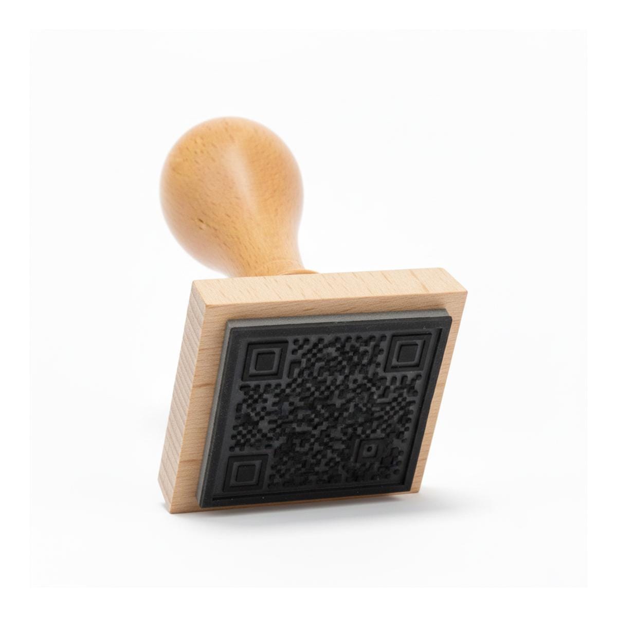 Custom Instagram QR Code Rubber Stamp | Wooden Handle Branding - Etsy