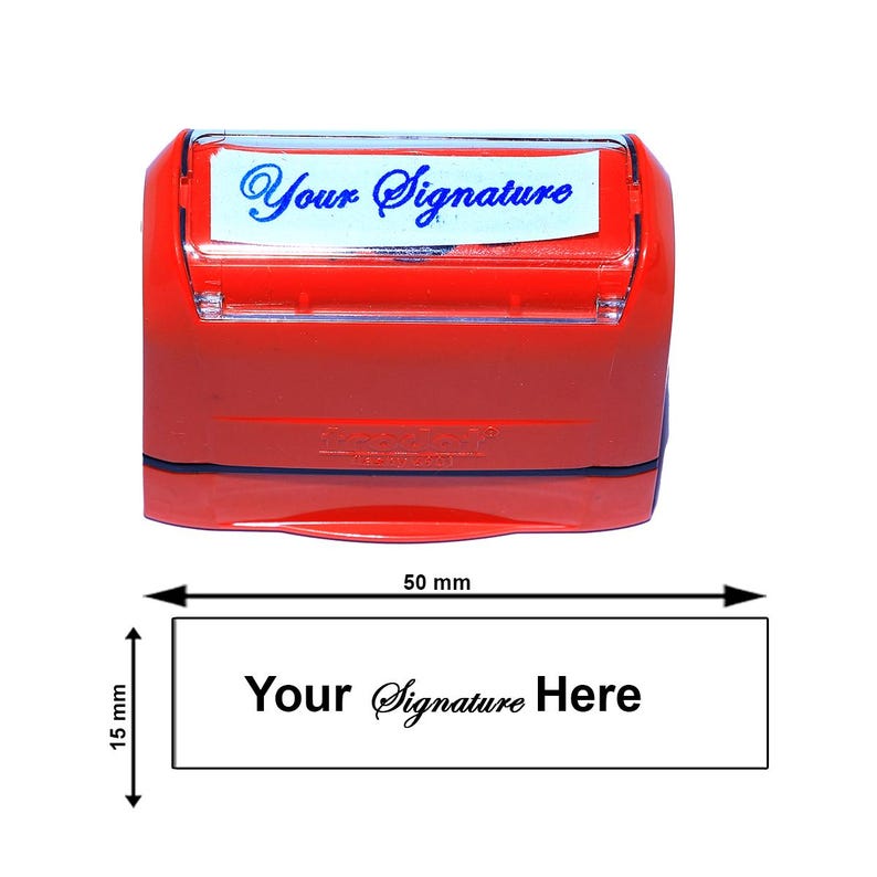 SIGNATURE Stamp No Need Ink Pad | Ink Sufficient for 5,000 Stamping ...