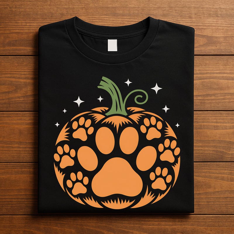 Paw Print Pumpkin Stencil - Etsy