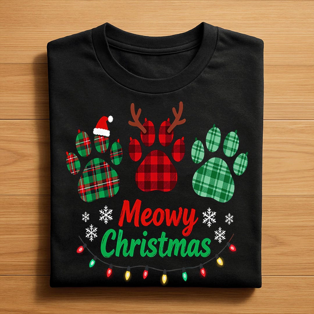 Xmas Meowy Catmas Meowy Christmas PNG, Cat Christmas PNG, Cat Christmas ...