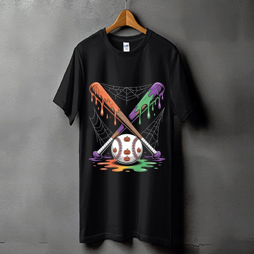 Halloween Baseball PNG | Dripping Bats and Ball Spooky Clipart ...