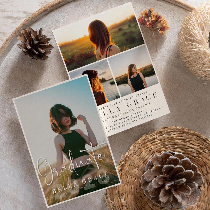 Grad Announcement Invitation Card 2026 | Graduation Invitation Template ...