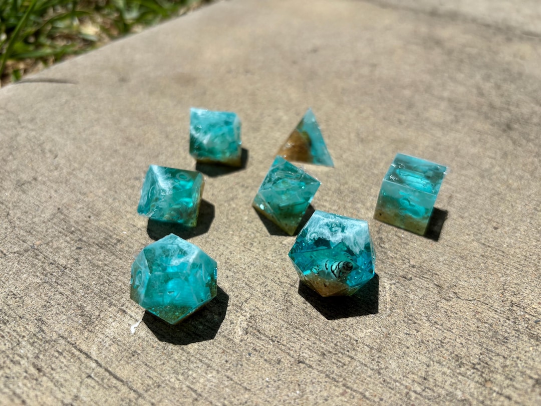 Beach Dice Set With Real Seashells Inside - Etsy