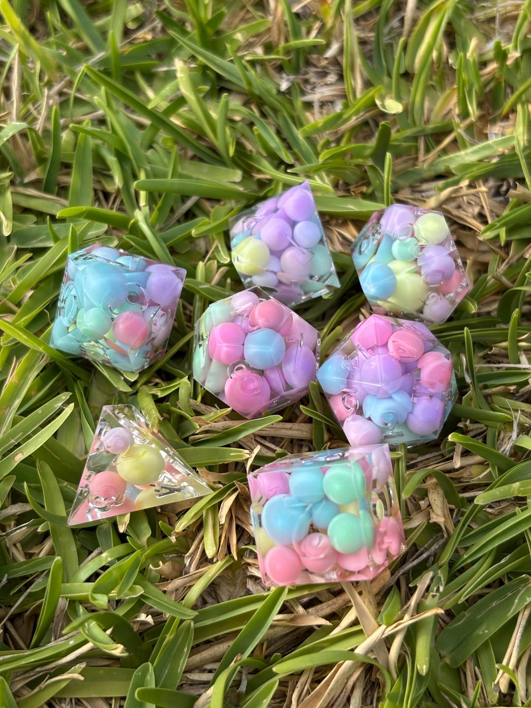 Bubblegum Dice Set - Etsy
