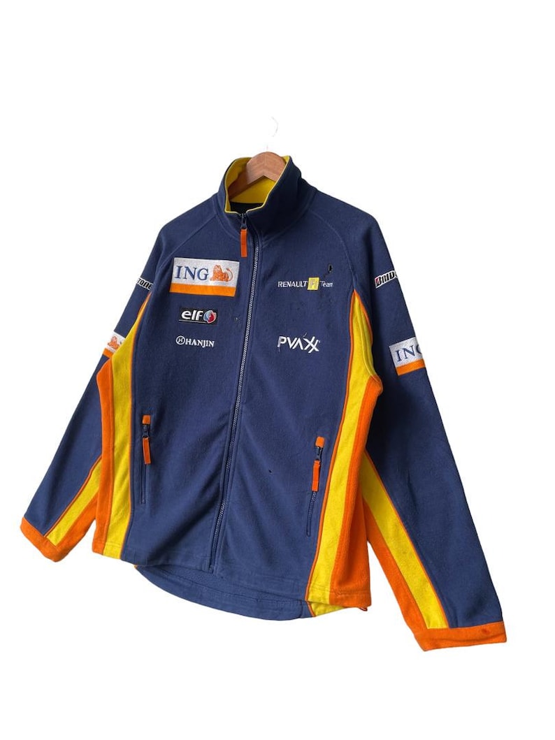 Vintage Renault F1 Team Fleece Jacket, Japanese Couture (size L) - Etsy
