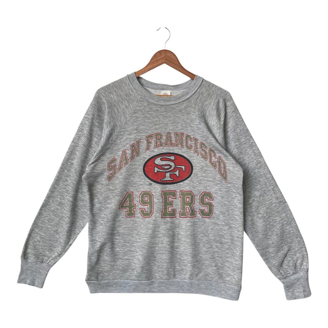Vintage 80s San Francisco 49ers NFL Team Logo 7 Made in USA Sweatshirt ...