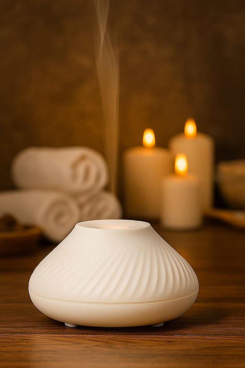 Volcanic Oil Diffuser, 130ml USB - Portable Aromatherapy Humidifier for ...