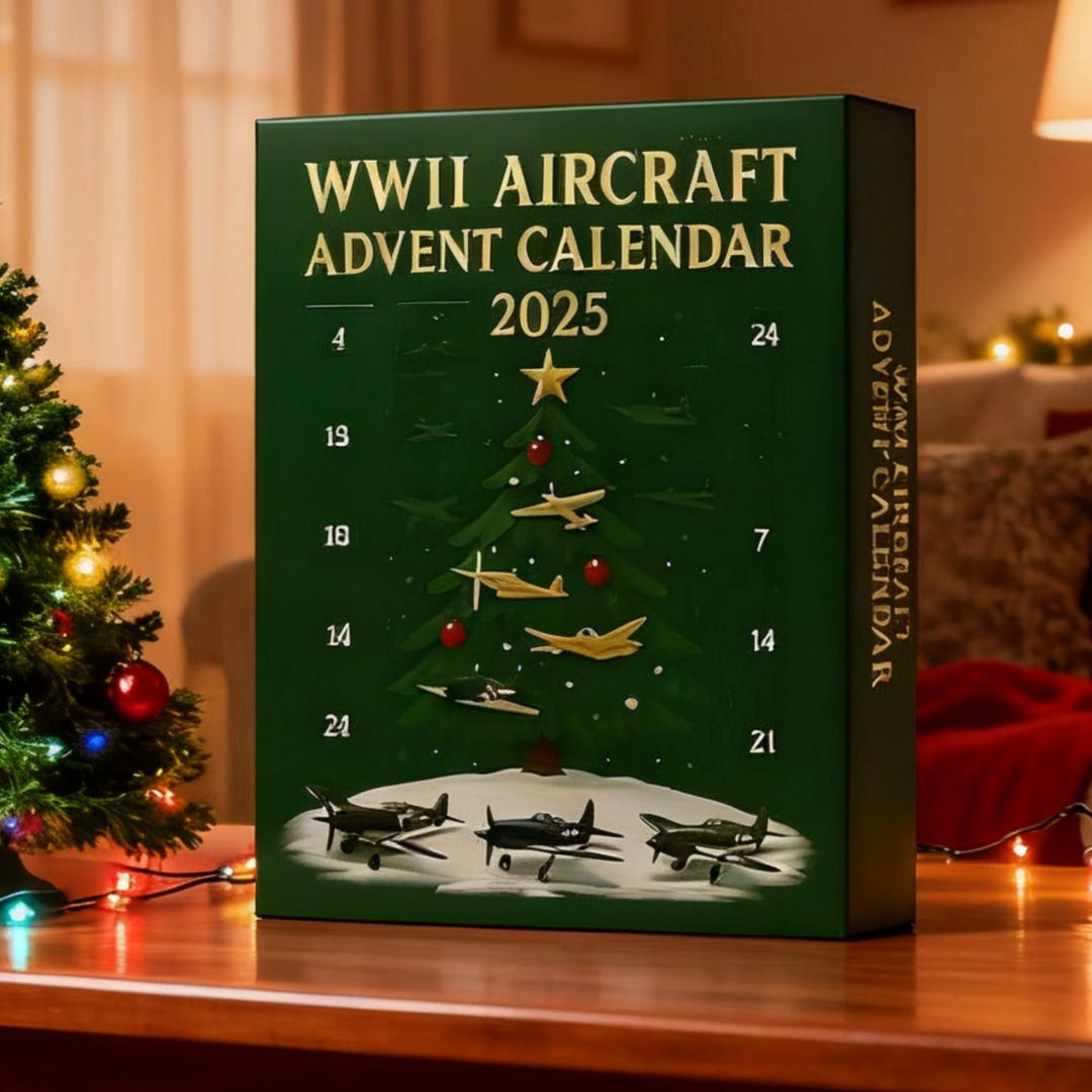 WW2 Fighter Advent Calendar 2025: 2D Acrylic Aircraft Christmas Gift - Etsy
