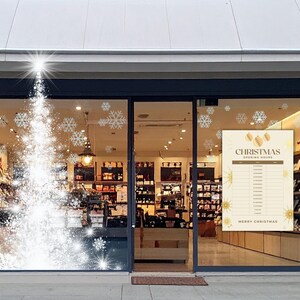 Christmas Opening Hours Template: Elegant Holiday Shop Sign (digital ...