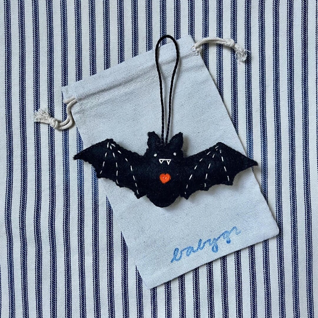Batty Bat Halloween Ornament - Etsy