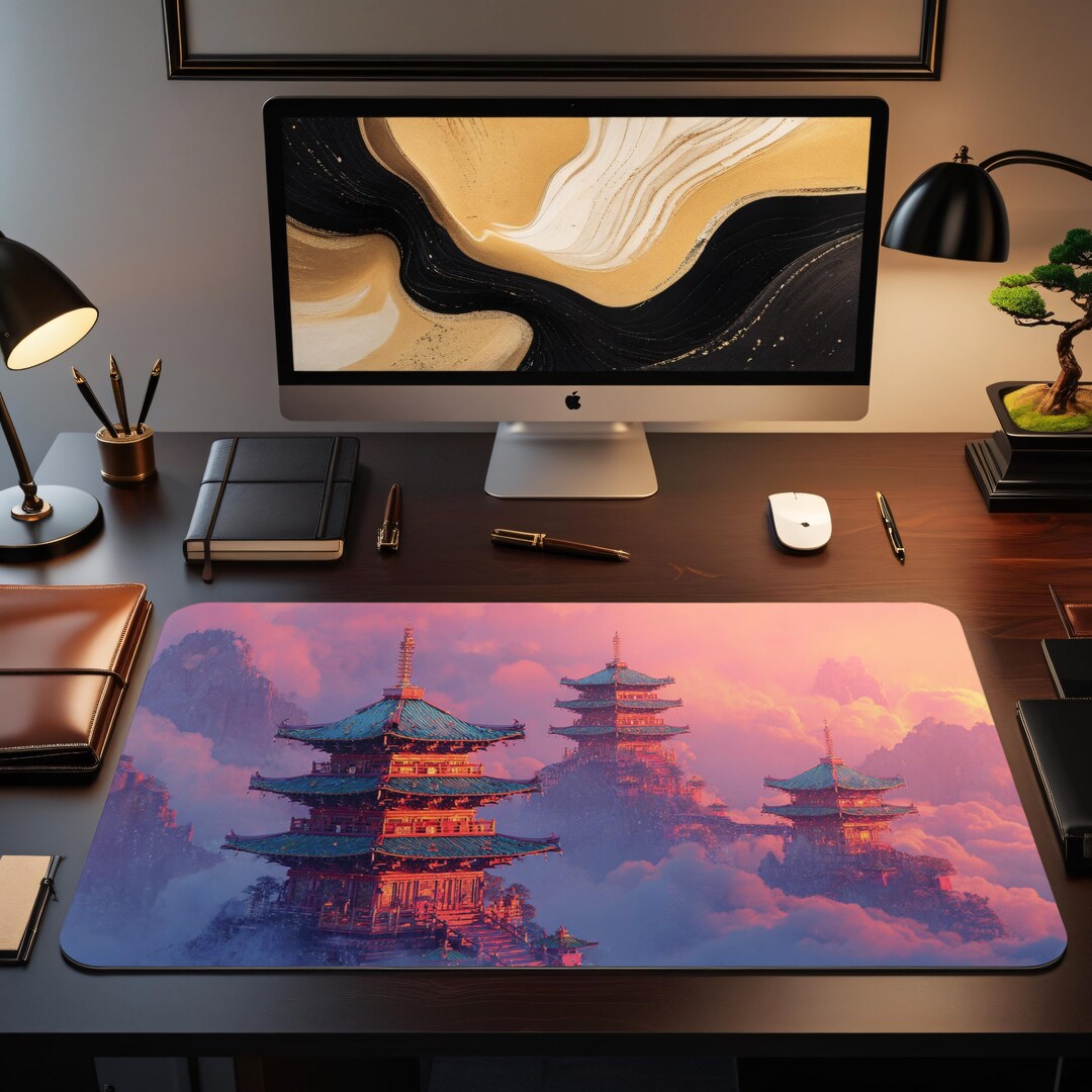 TCG Playmat Compatible With Gundam Card Game | Japanese Temple Themed ...